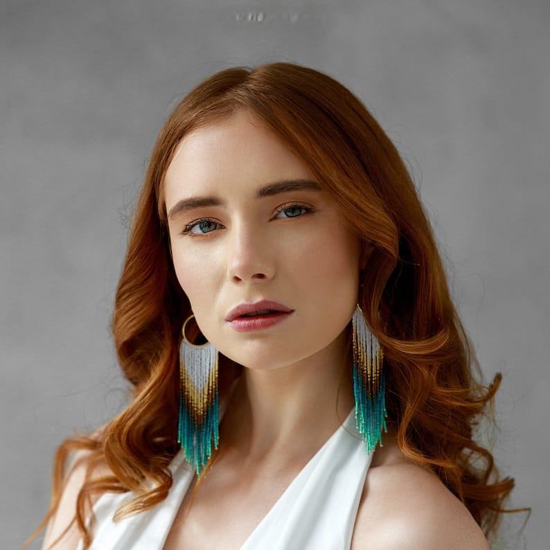 Luxury Beaded Earring - Alessandra Collyer | Hotmart