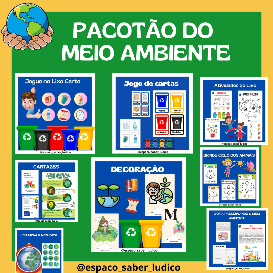 Pacotão do Meio Ambiente - Aprendendo com a Profe | Hotmart