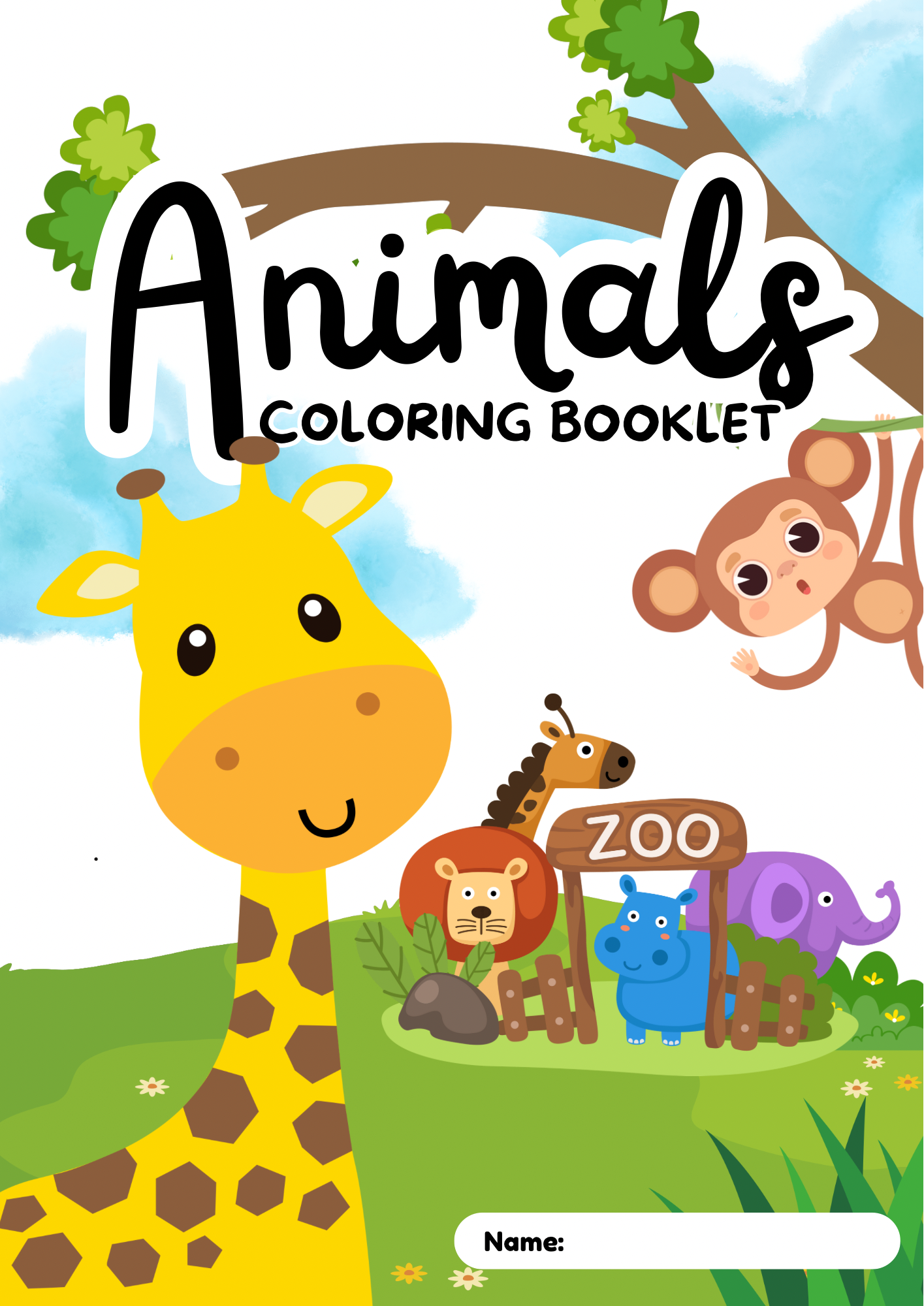 Libro para colorear de animales | Hotmart