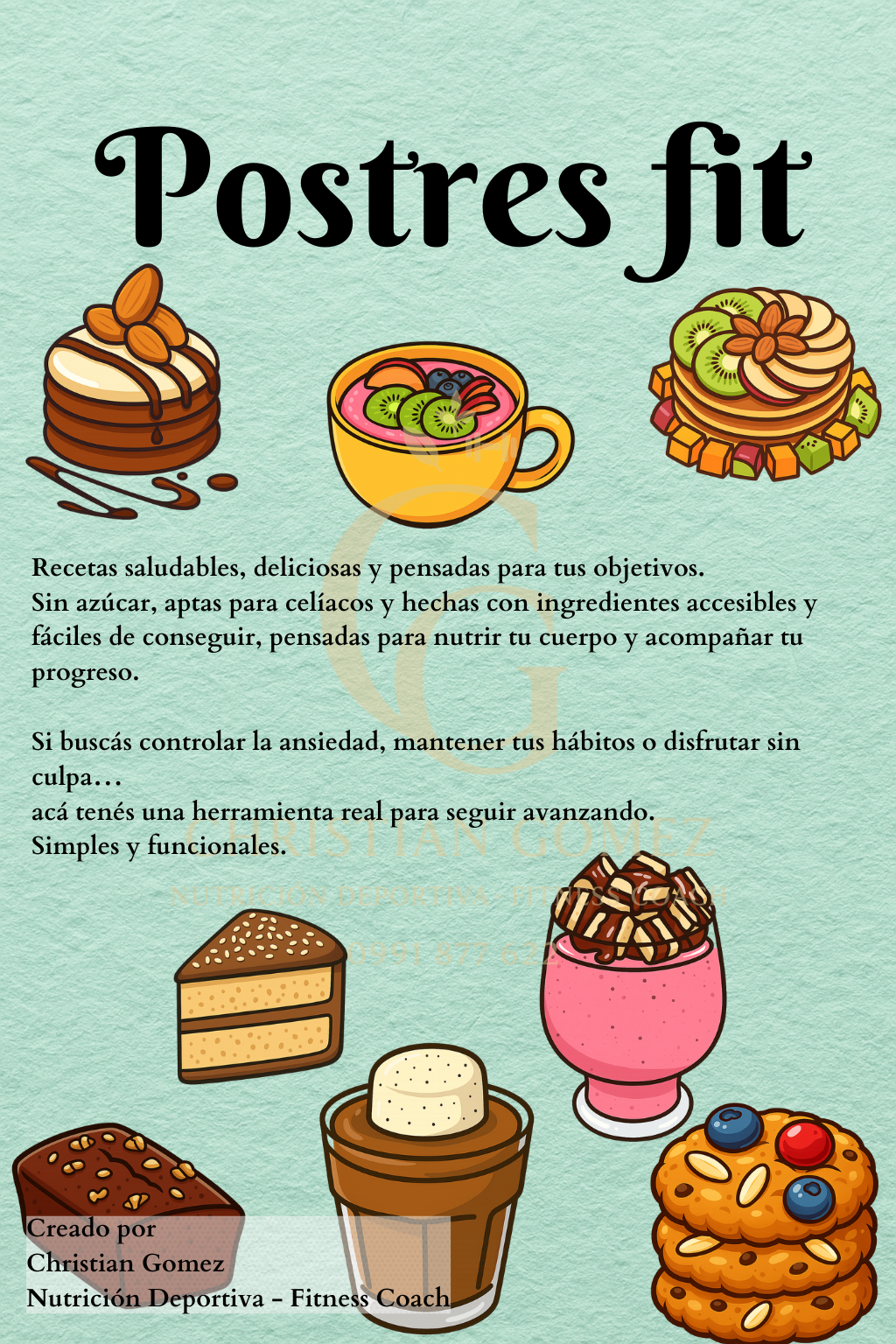15 recetas de postres fit proteicos libres de gluten y azúcares aña...
