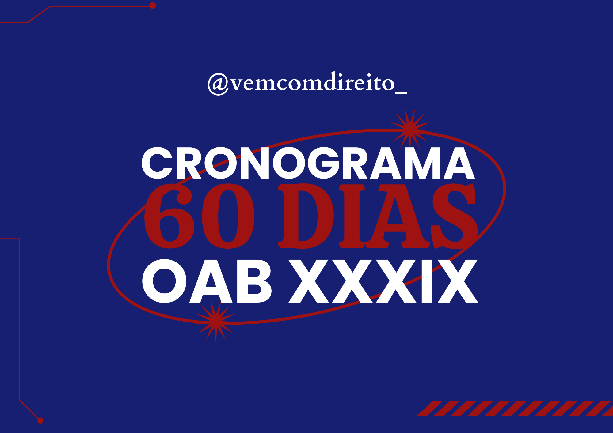 CRONOGRAMA DA APROVAÇÃO - OAB 39 - 60 DIAS - Vem com direito | Hotmart