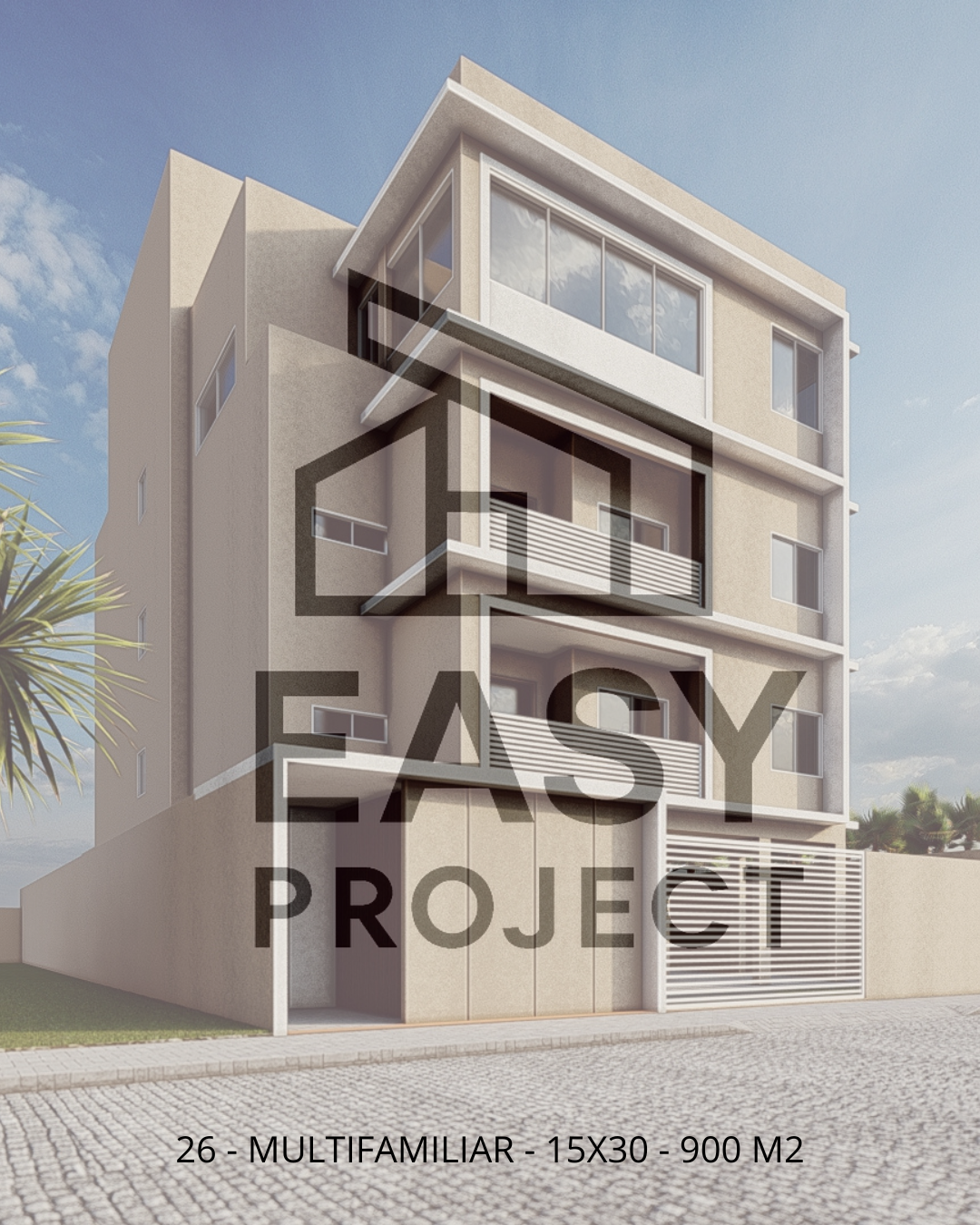 🏢 PROJETO MULTIFAMILIAR 26 | 15x30 | 900m² EASY PROJECT | Hotmart