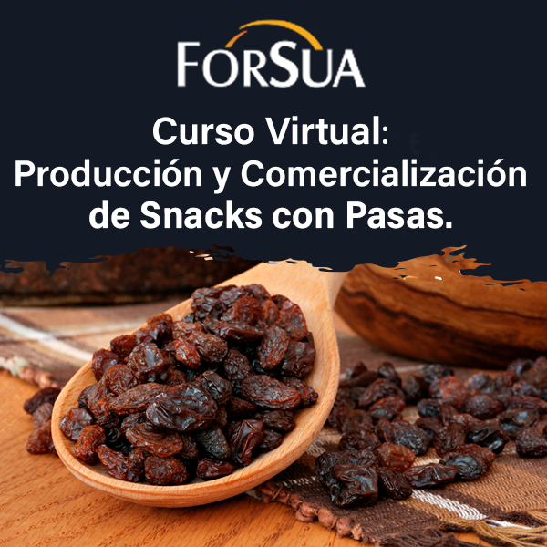 Curso Virtual: Producción y Comercialización de Snacks con Pasas