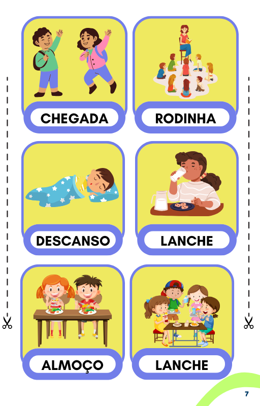 Rotina visual para Educação Infantil