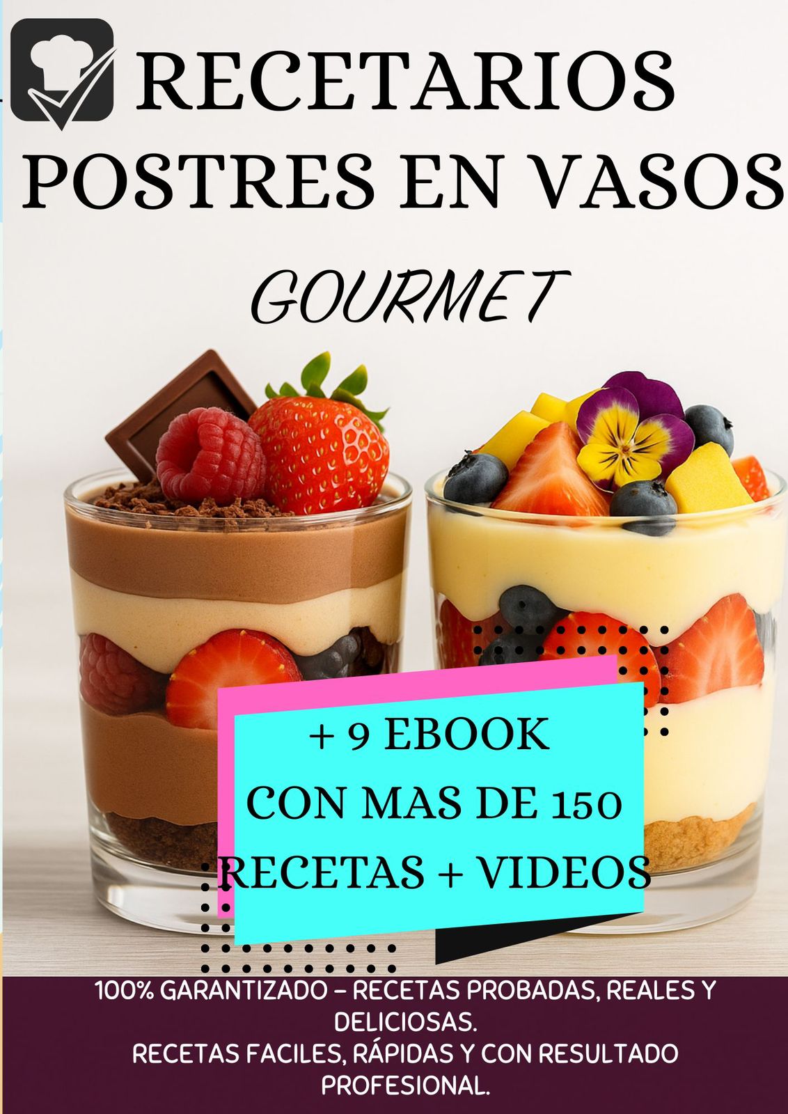 POSTRES EN VASO + 9 BONUS EXCLUSIVOS🧁 - Jaqueline Luna Repostería...