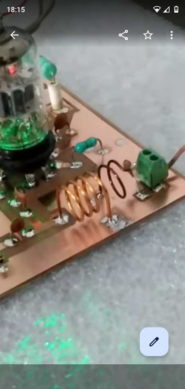 Esquema + Layout Receptor Regenerativo FM Válvula PCF801 / ECF801 ...