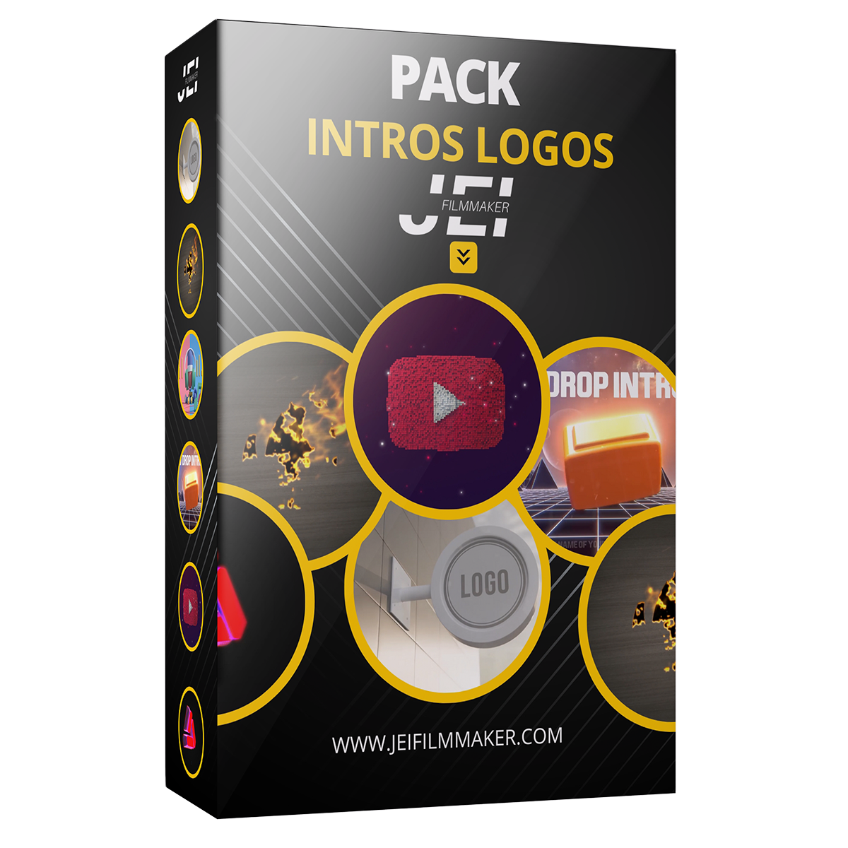 "INTROS LOGOS" Plantillas de Intros para Logos en DaVinci Resolve