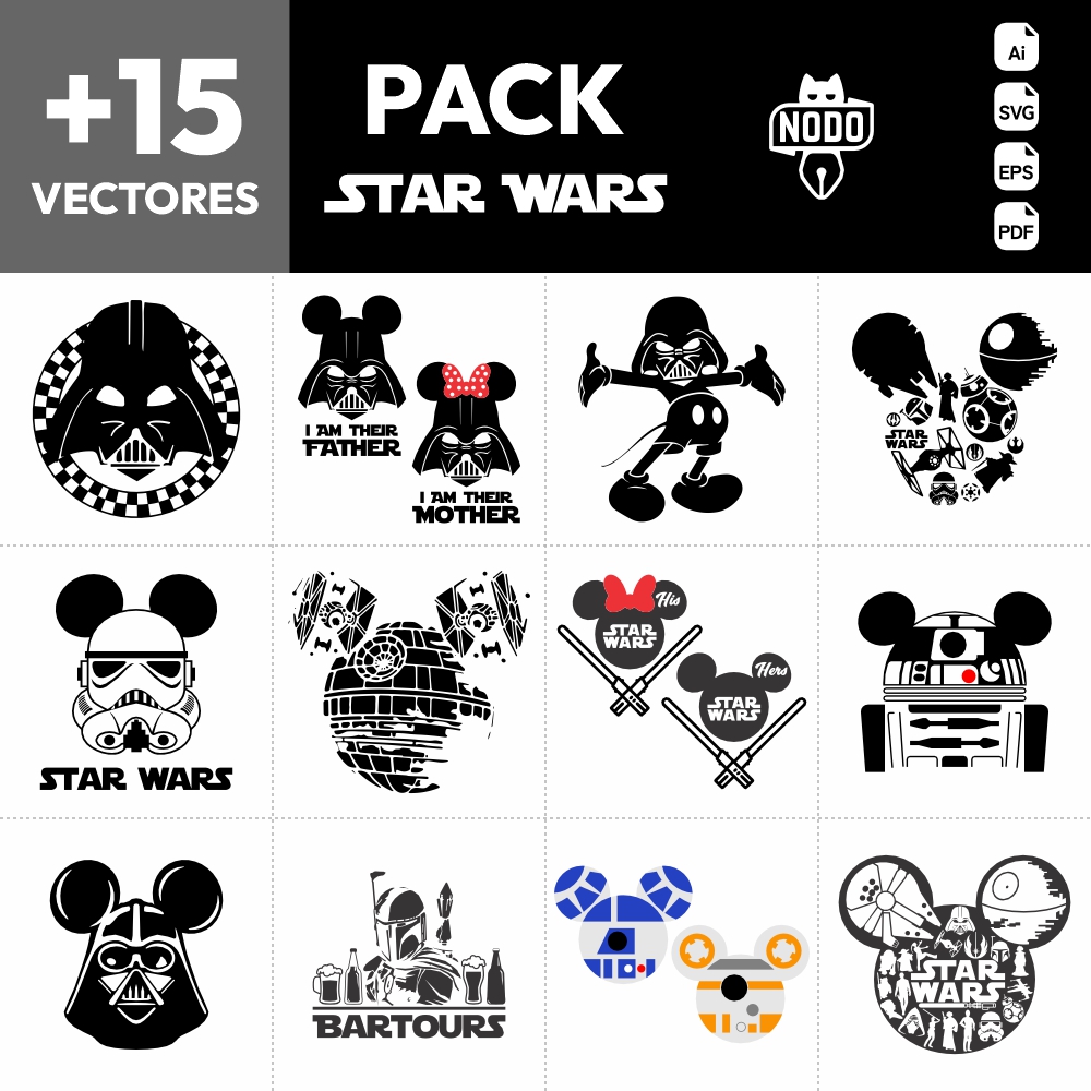 Pack Vectors Disney Star Wars
