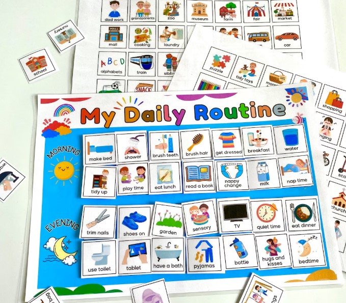 Pack de tarjetas visuales para niños con autismo - Jean Pedro Huanc...