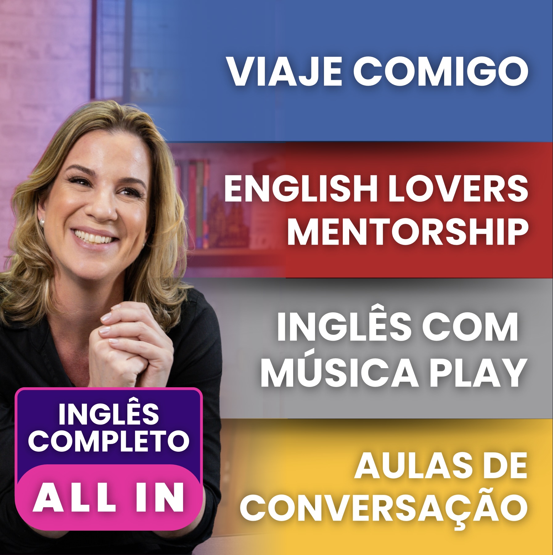 ALL IN - ENGLISH SOLUTION - Hello English Lovers | Hotmart