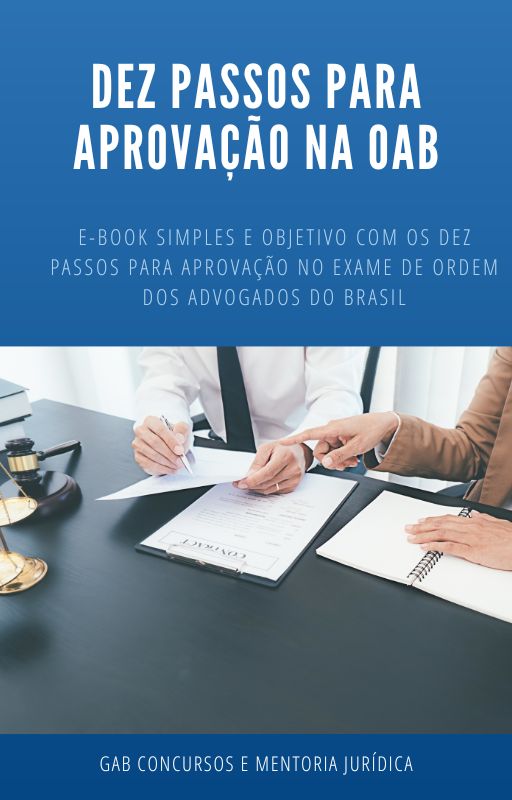 E-book Dez passos para a aprovação na OAB - GAB Concursos e mentori...