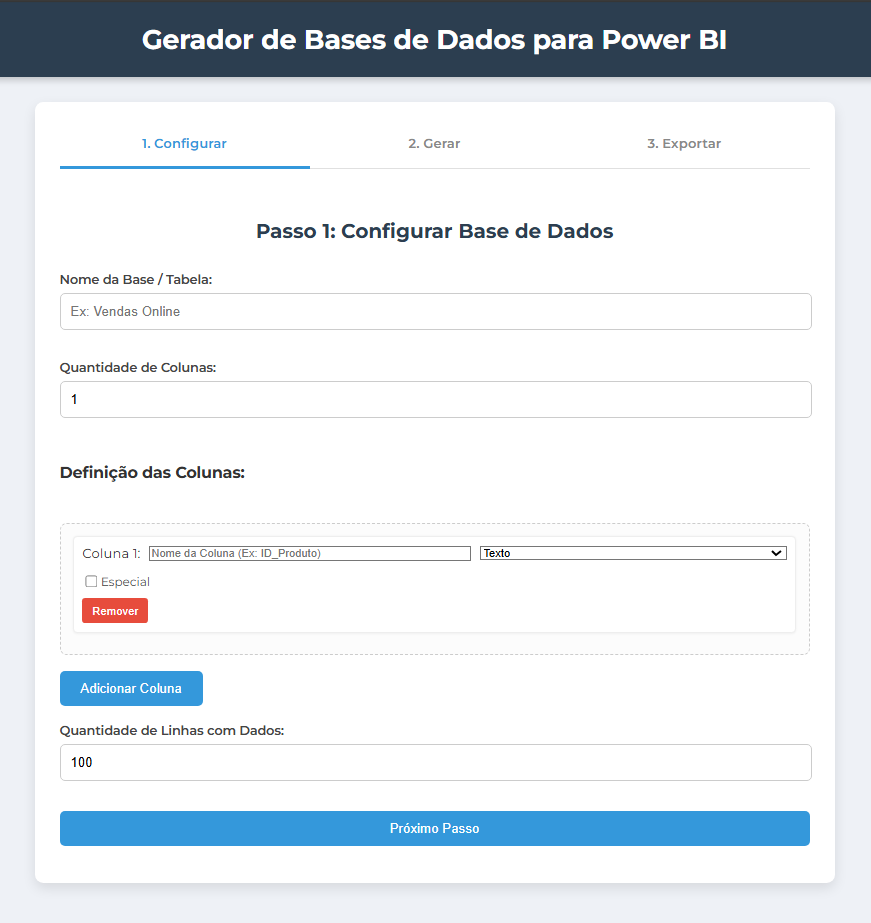 Criador Base De Dados (Csv e Json)