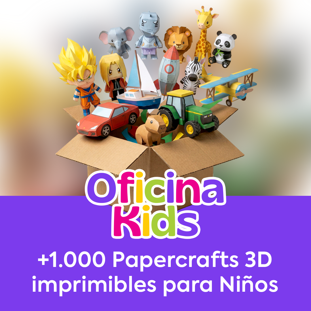 +1.200 Papercrafts 3D Imprimibles para Niños - Feebo Digital | Hotmart