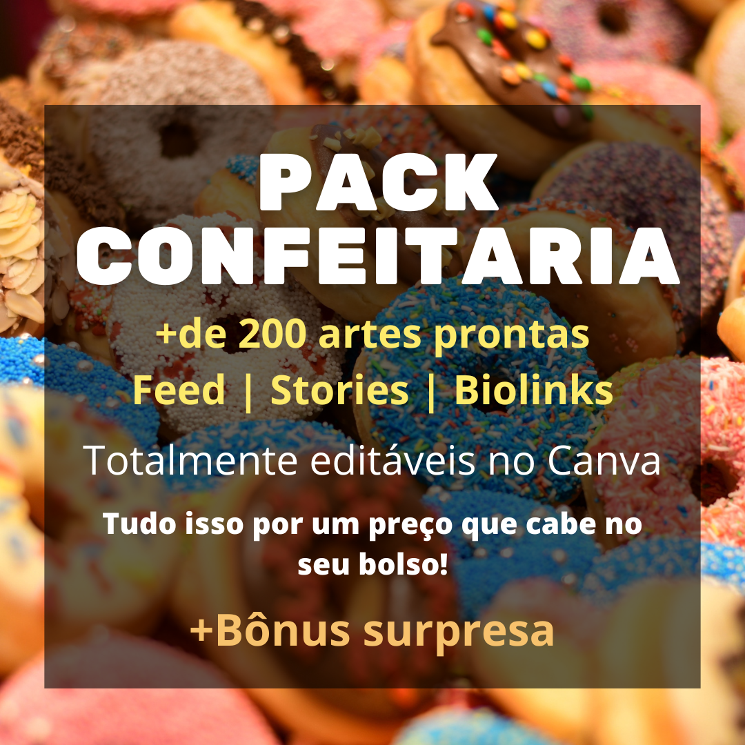 Combo Pack Canva | Confeitaria - Mulher de Sucesso | Hotmart