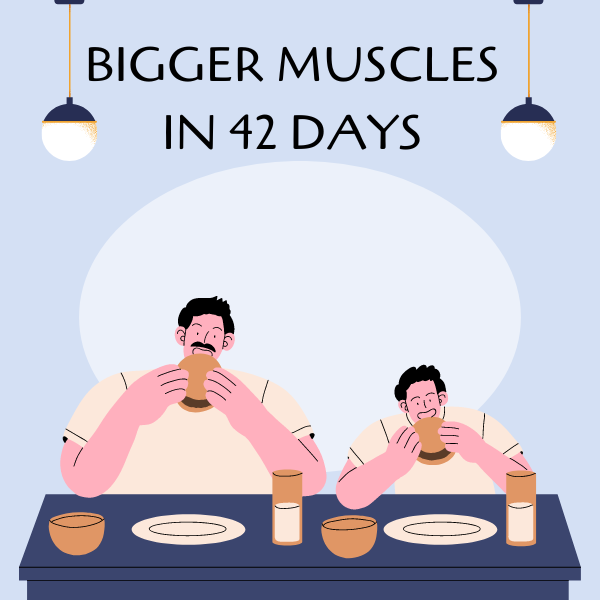BIGGER MUSCLES IN 42 DAYS