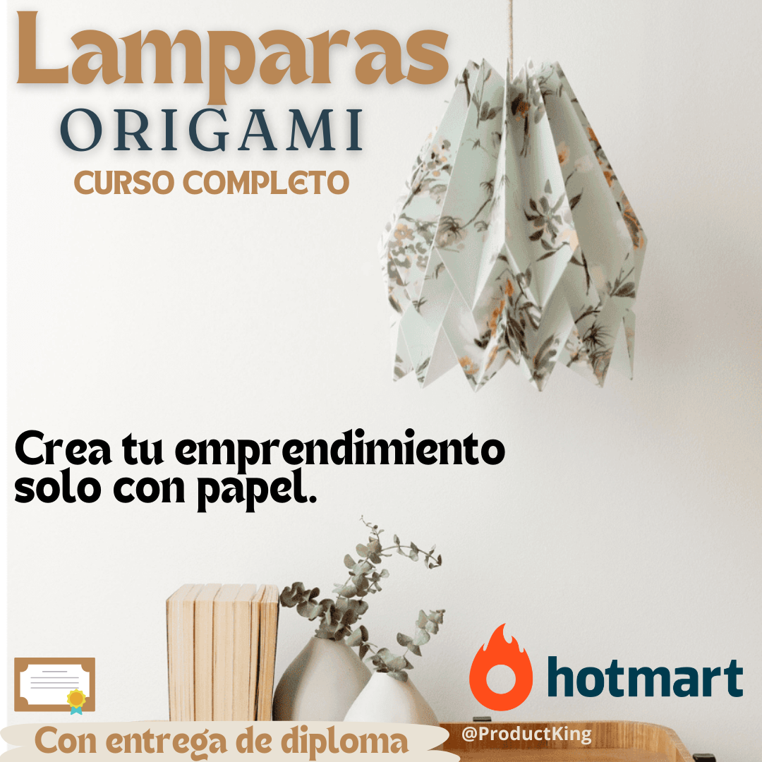 LAMPARAS ORIGAMI🔥 (Curso Completo) + Diploma - Juan Pablo Ali | Ho...