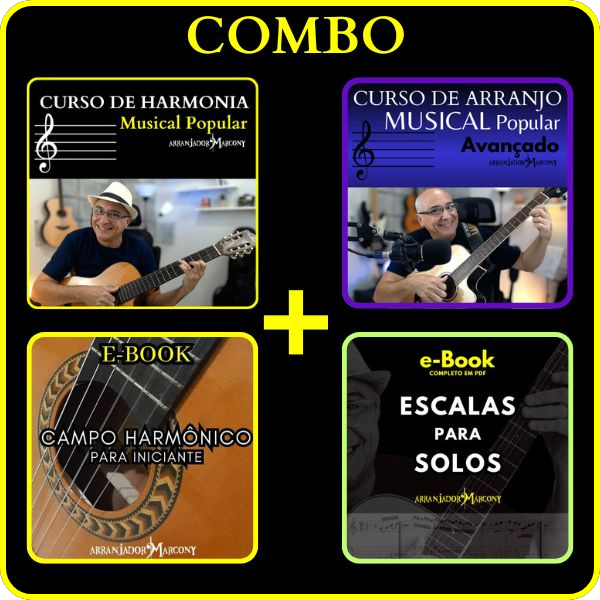 COMBO - Curso de Harmonia Musical Popular + Curso de Arranjo Popular ...