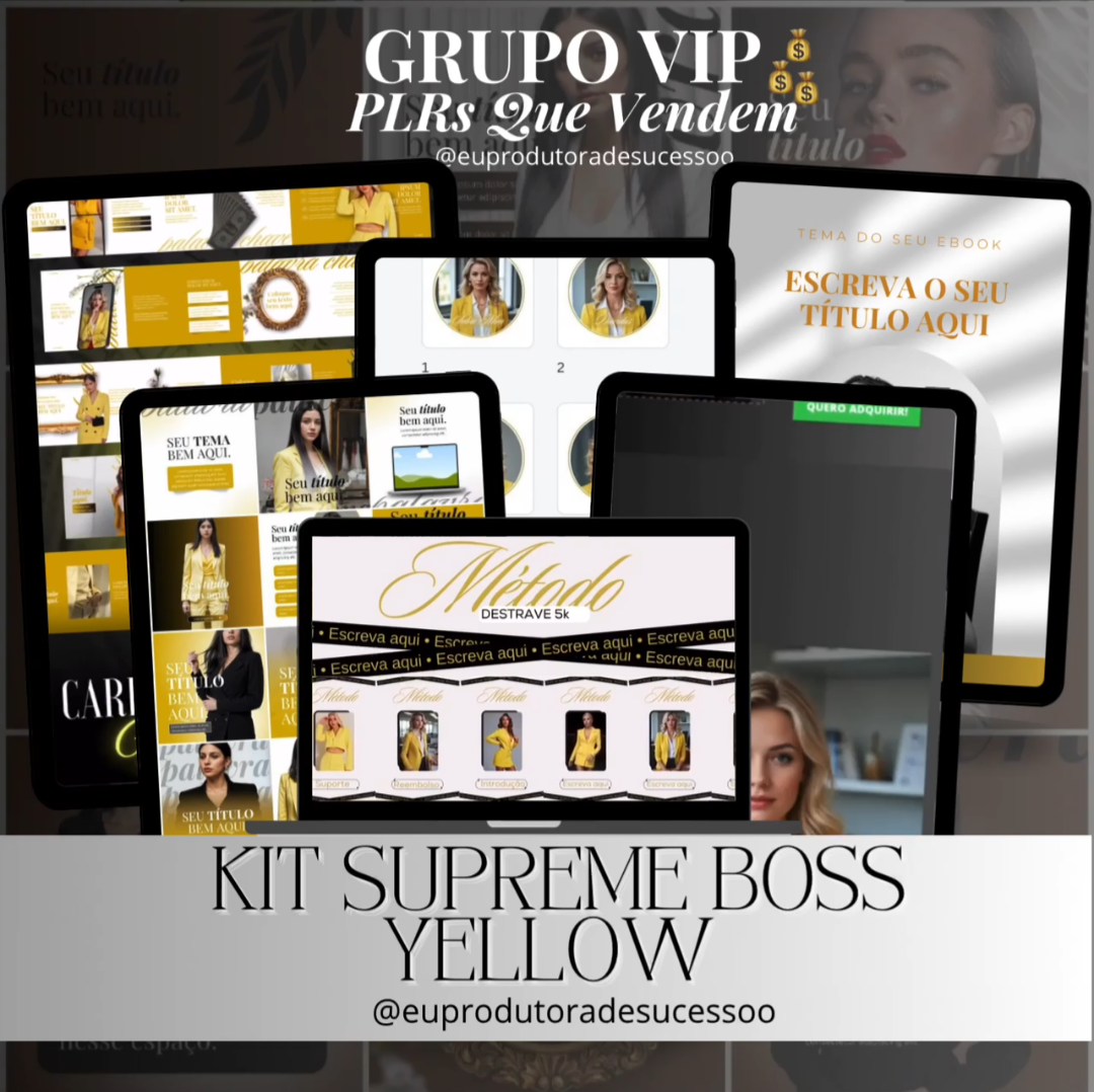 KIT SUPREME BOSS YELLOW PLR