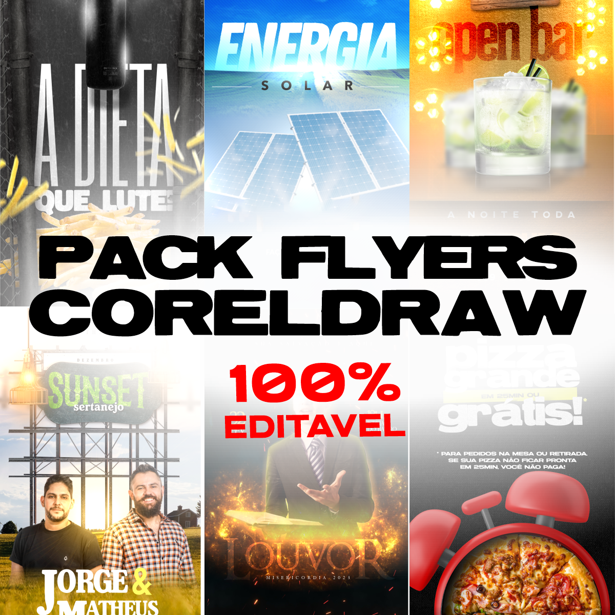 Flyers Pack made by CorelDraw