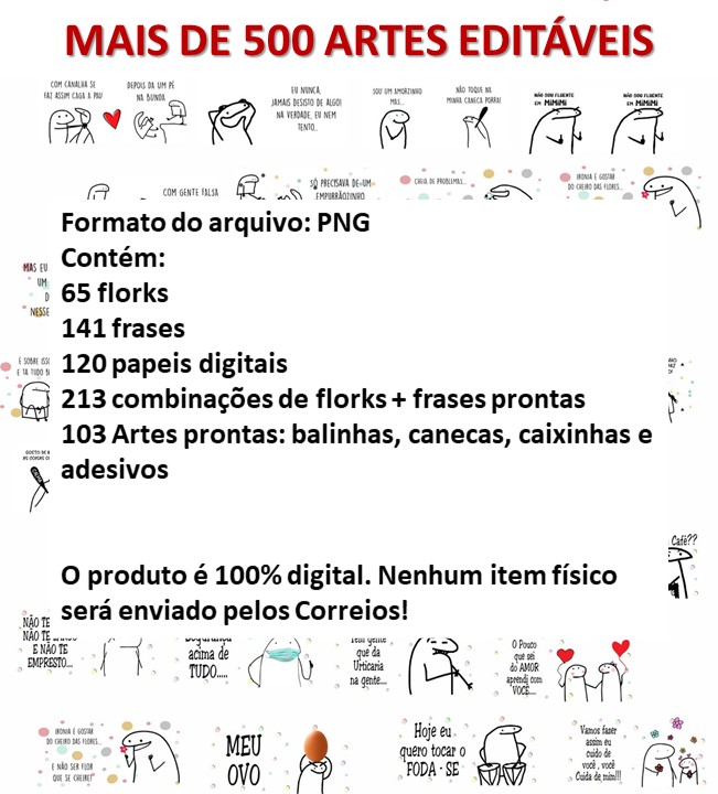 FLORK - Pack com 500 arquivos