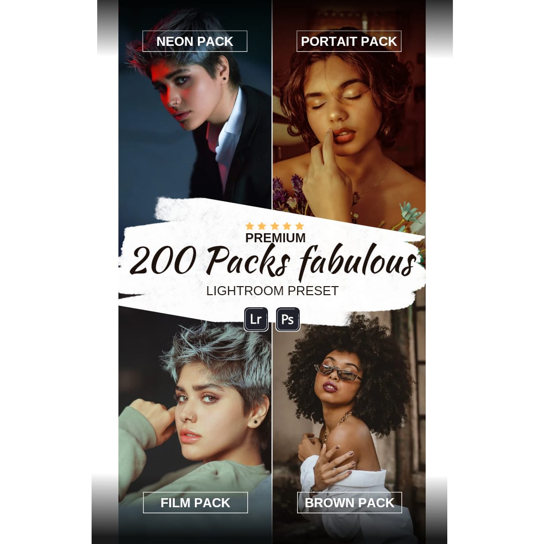 200 Packs Profissionais (Editáveis Para Suas Fotos e Vídeos)