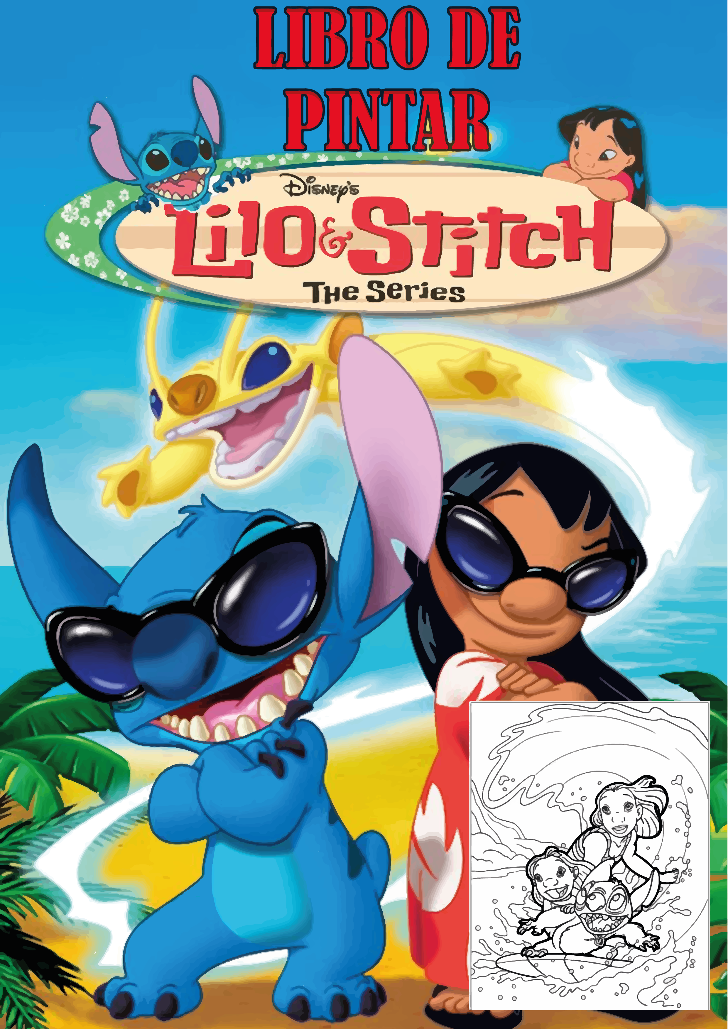 libro para pintar lilo y stitch - willi boyka | Hotmart