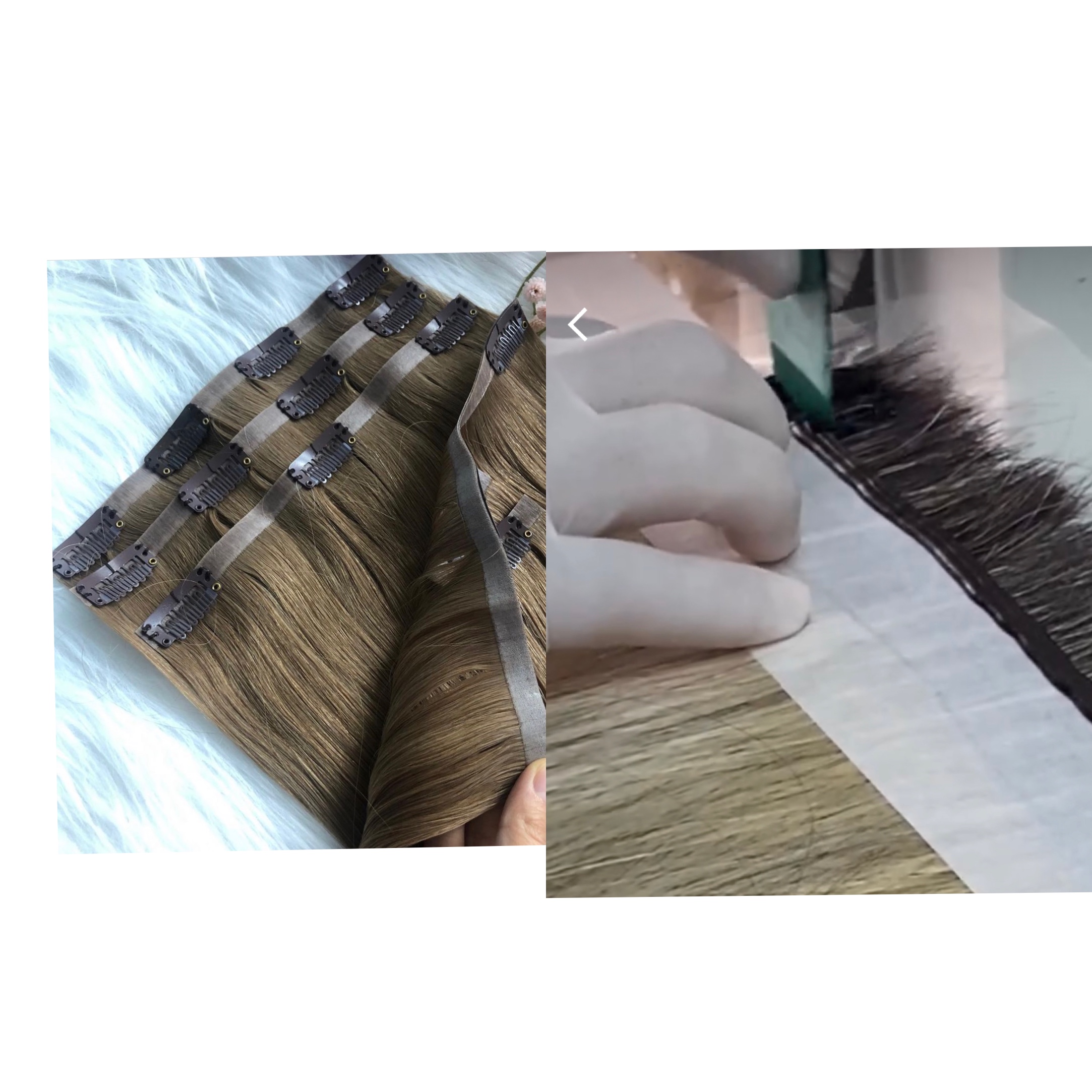 Fabricación extensiones de tape y cortinas - Perla Selene Silva Va...