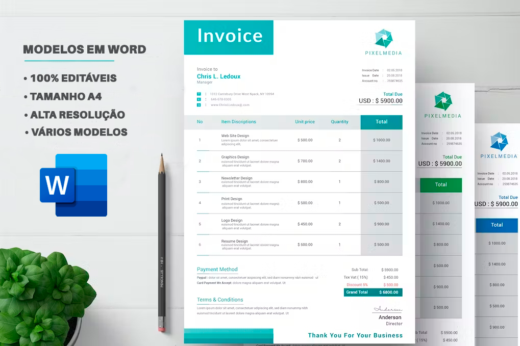 Propostas de Orçamento Editáveis em Word - Marco Neto | Hotmart