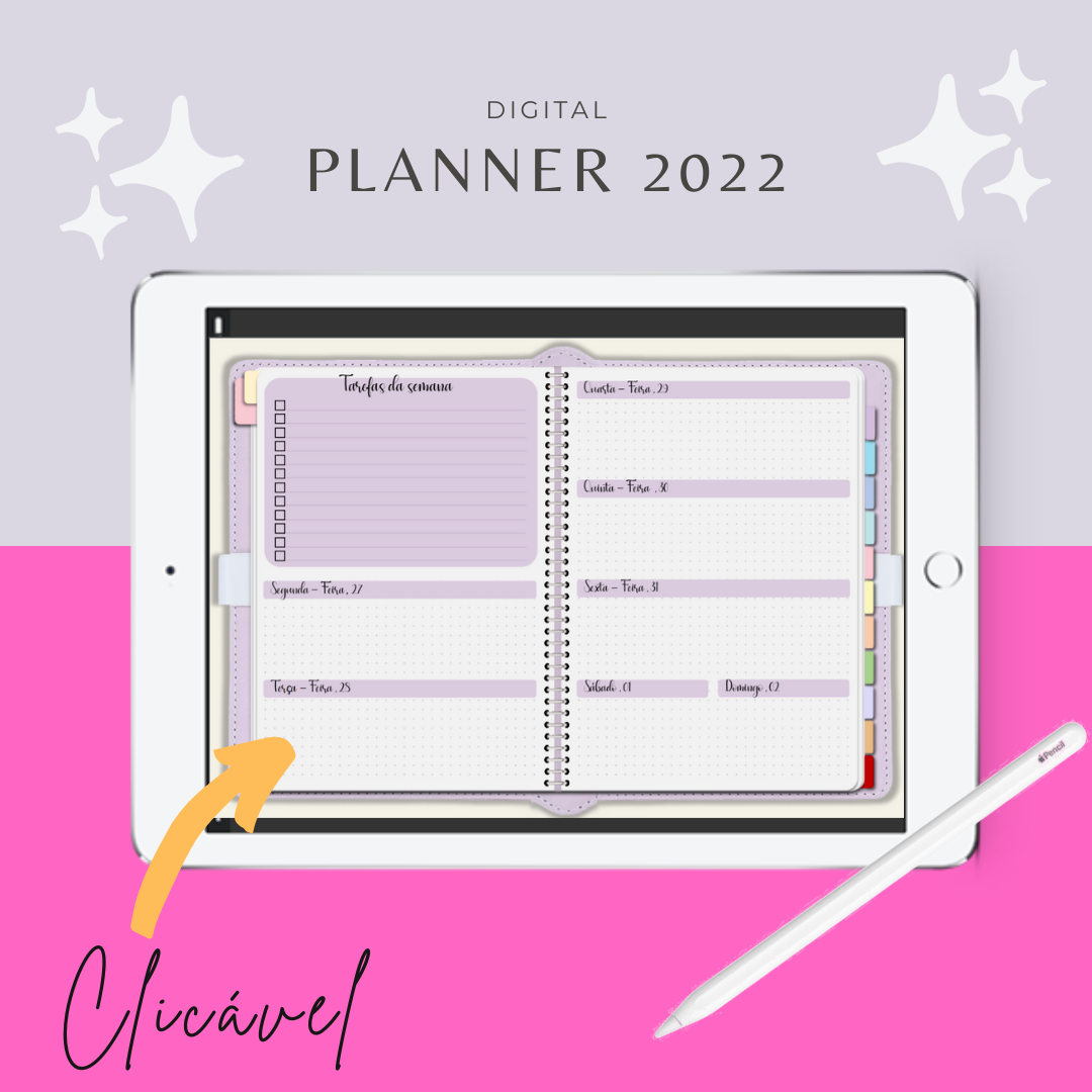 Planner Digital 2022 (Clicável)