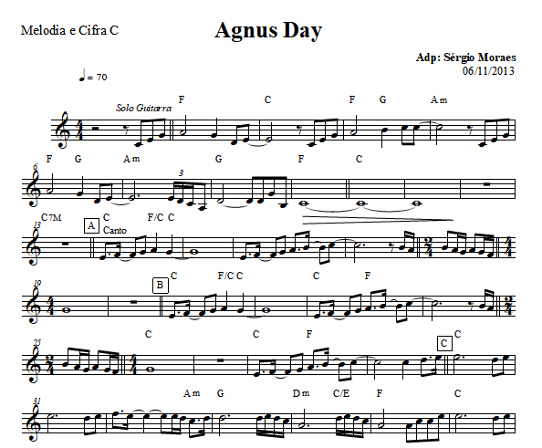 Partitura de Agnus Day - LS Produções | Hotmart