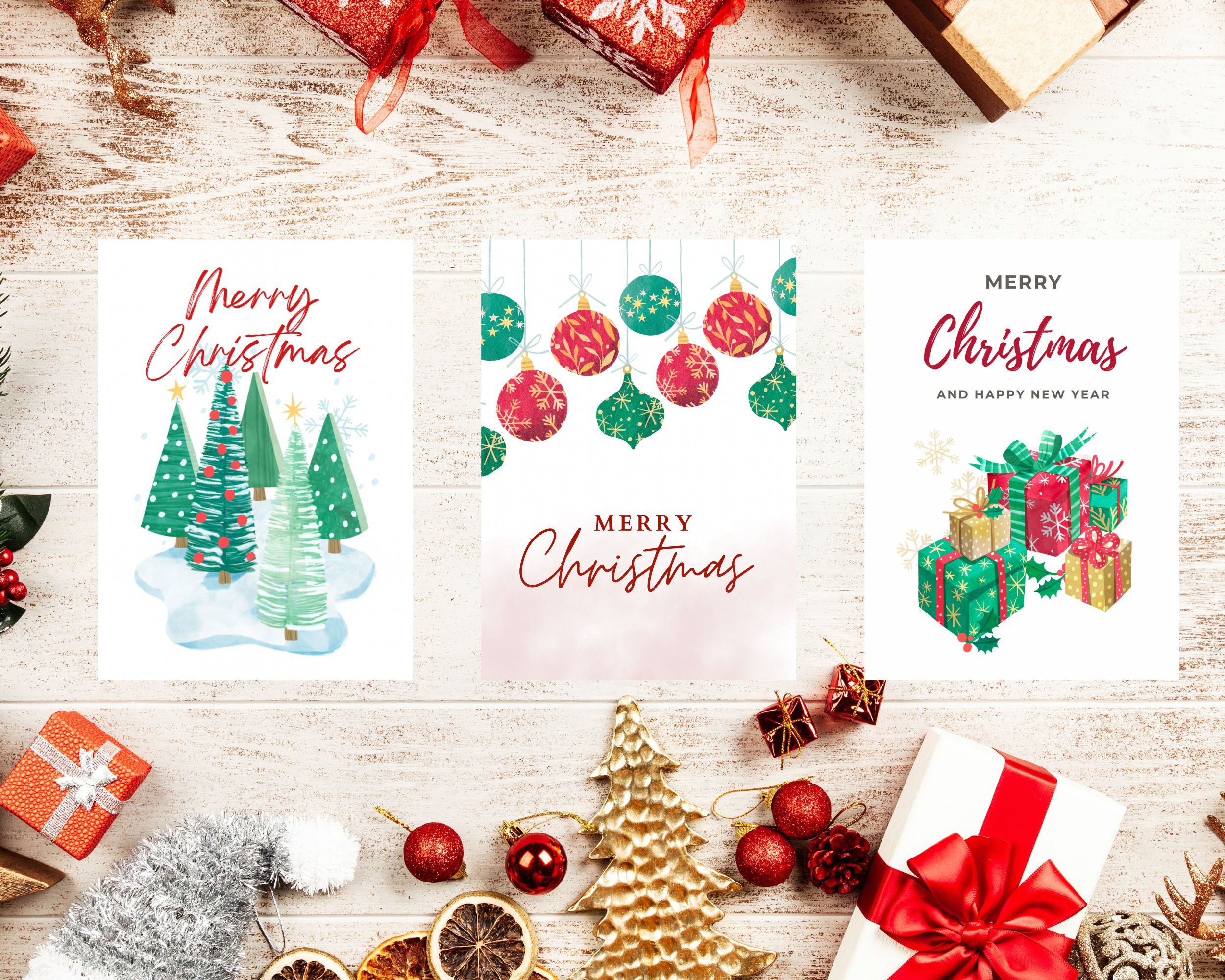 Christmas Cards – Ready to Print & Fold