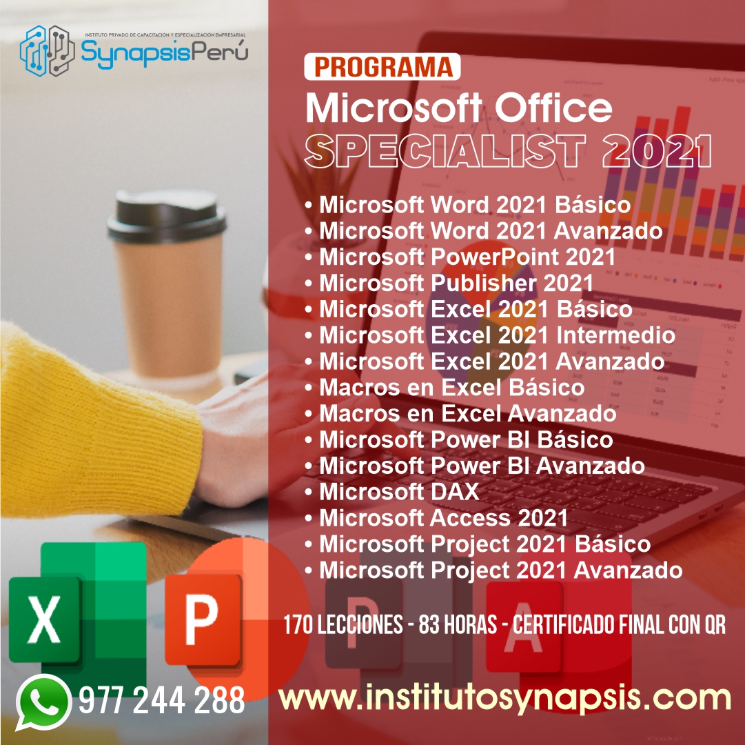 Especialista en Microsoft Office 2021 Empresarial - Instituto Synap...