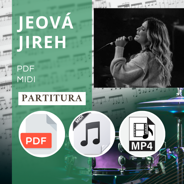 Partitura de Bateria - Música: Jeová Jireh - Partitura PRO Drums