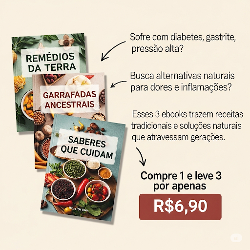 Combo Exclusivo: Receitas da Terra, Garrafadas Ancestrais e Saberes...