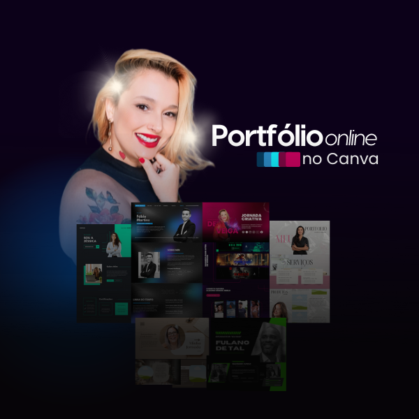 Portfólio Online no Canva - Deni Veiga | Hotmart