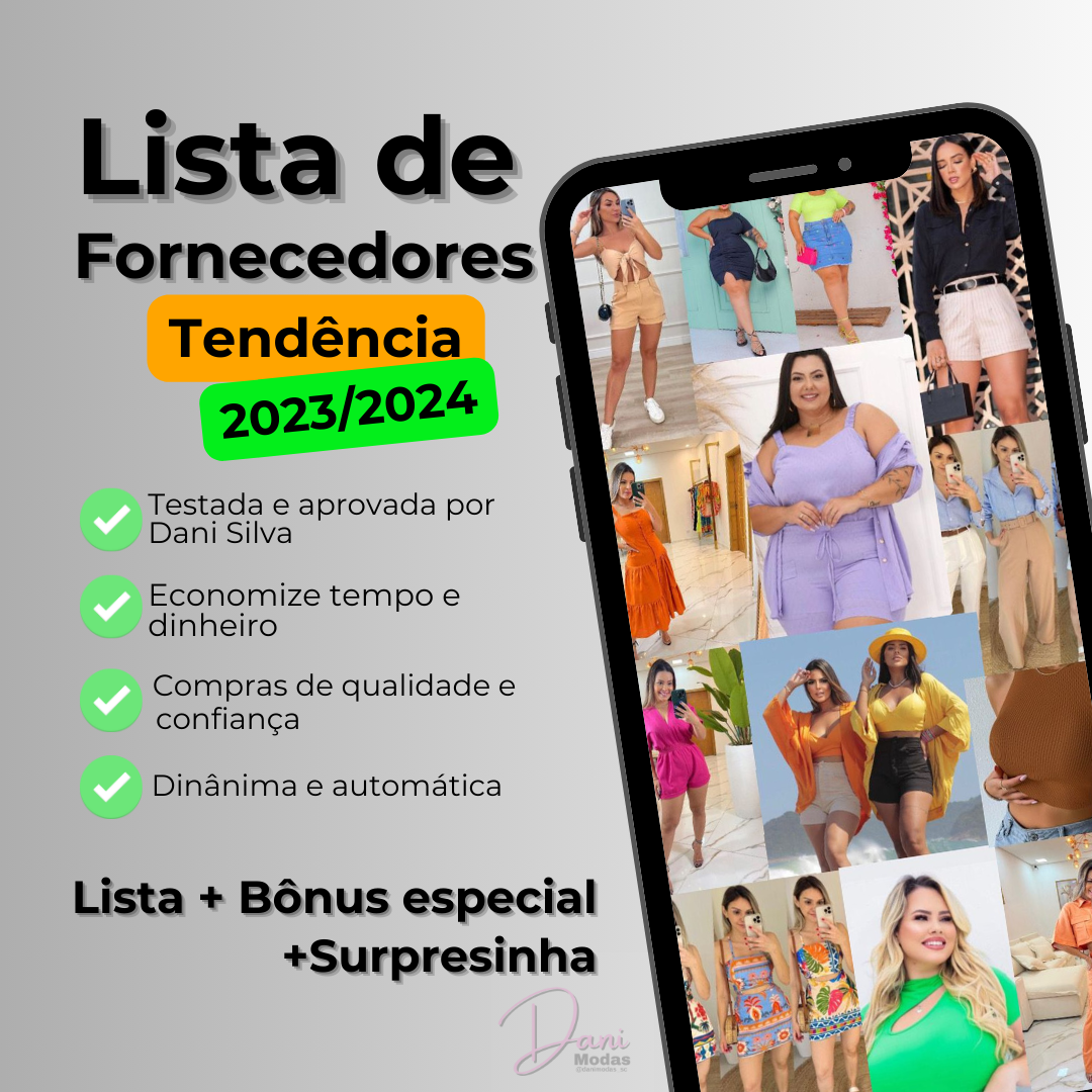 Lista de fornecedores - Daniele Alves da silva | Hotmart