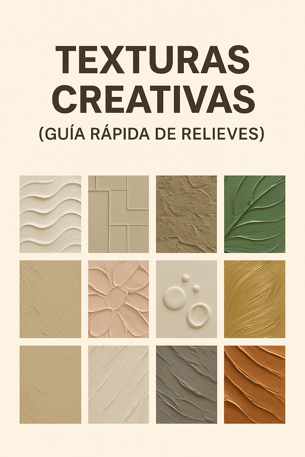 TEXTURAS CREATIVAS ( GUÍA RÁPIDA DE RELIEVES) - Mariene Barbosa da ...