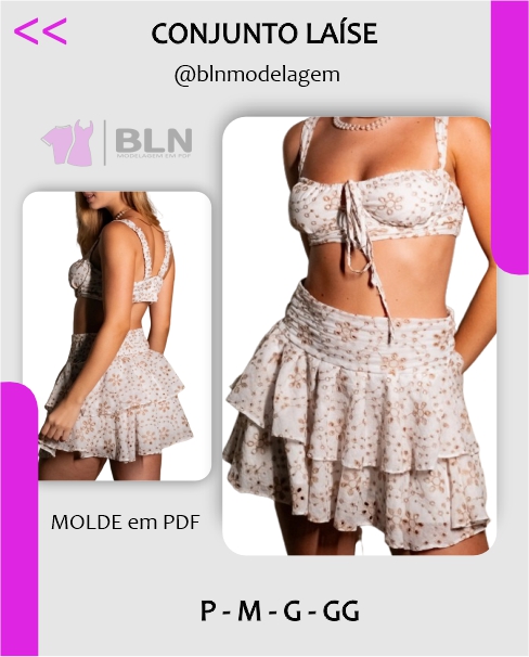 CONJUNTO LAÍSE - BLN MODELAGEM EM PDF | Hotmart