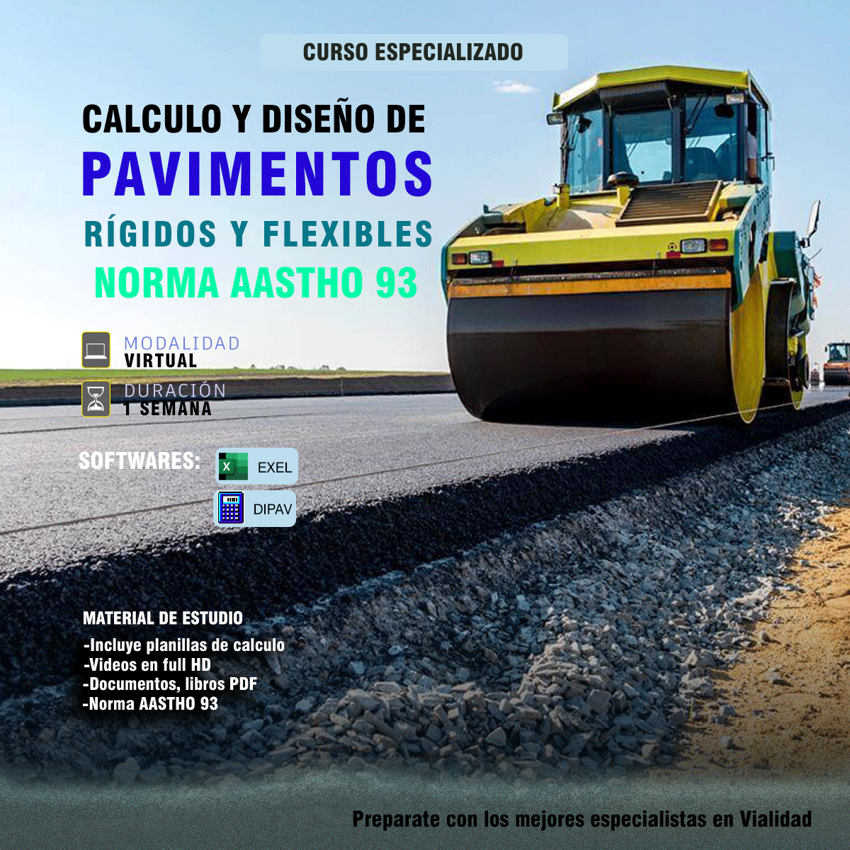 CALCULO Y DISEÑO DE PAVIMENTOS RÍGIDOS Y FLEXIBLES CON NORMA AASTHO...