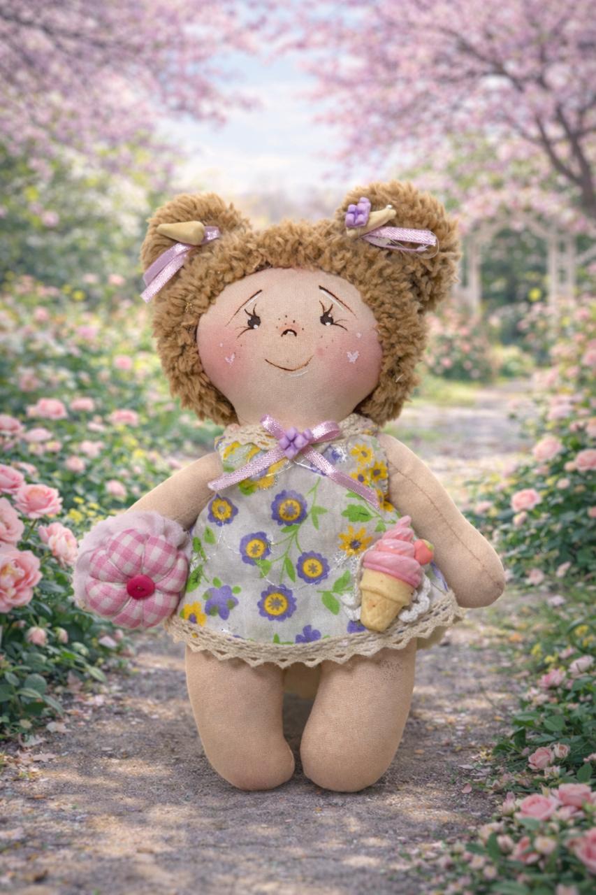🌸 Molde Digital “Bibi” – Muñeca Alfiletera de 20 cm 🌸 Arisha Doll...