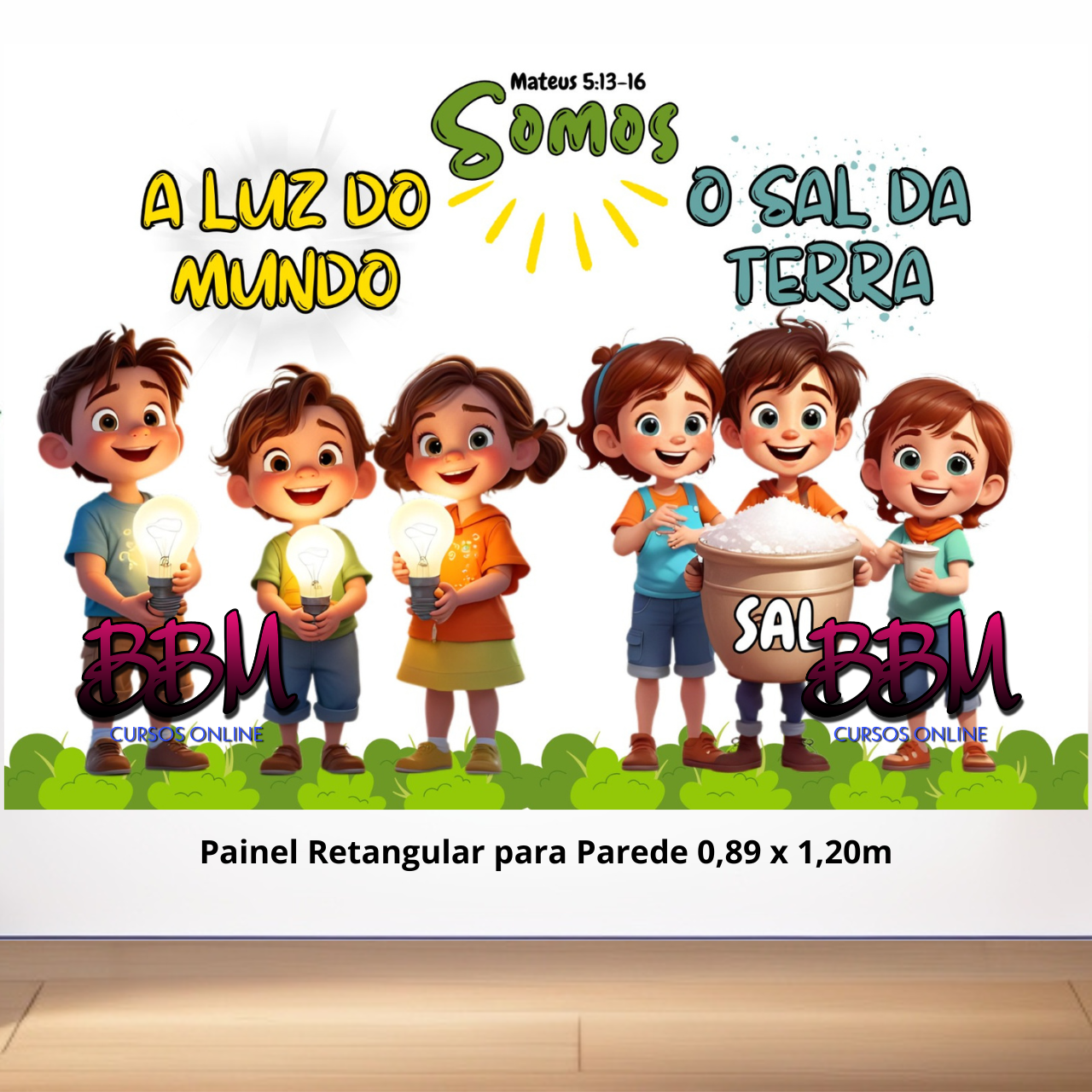 PAINEL A LUZ DO MUNDO 💡 E O SAL DA TERRA🧂🌏 PARA IMPRIMIR - Bea...