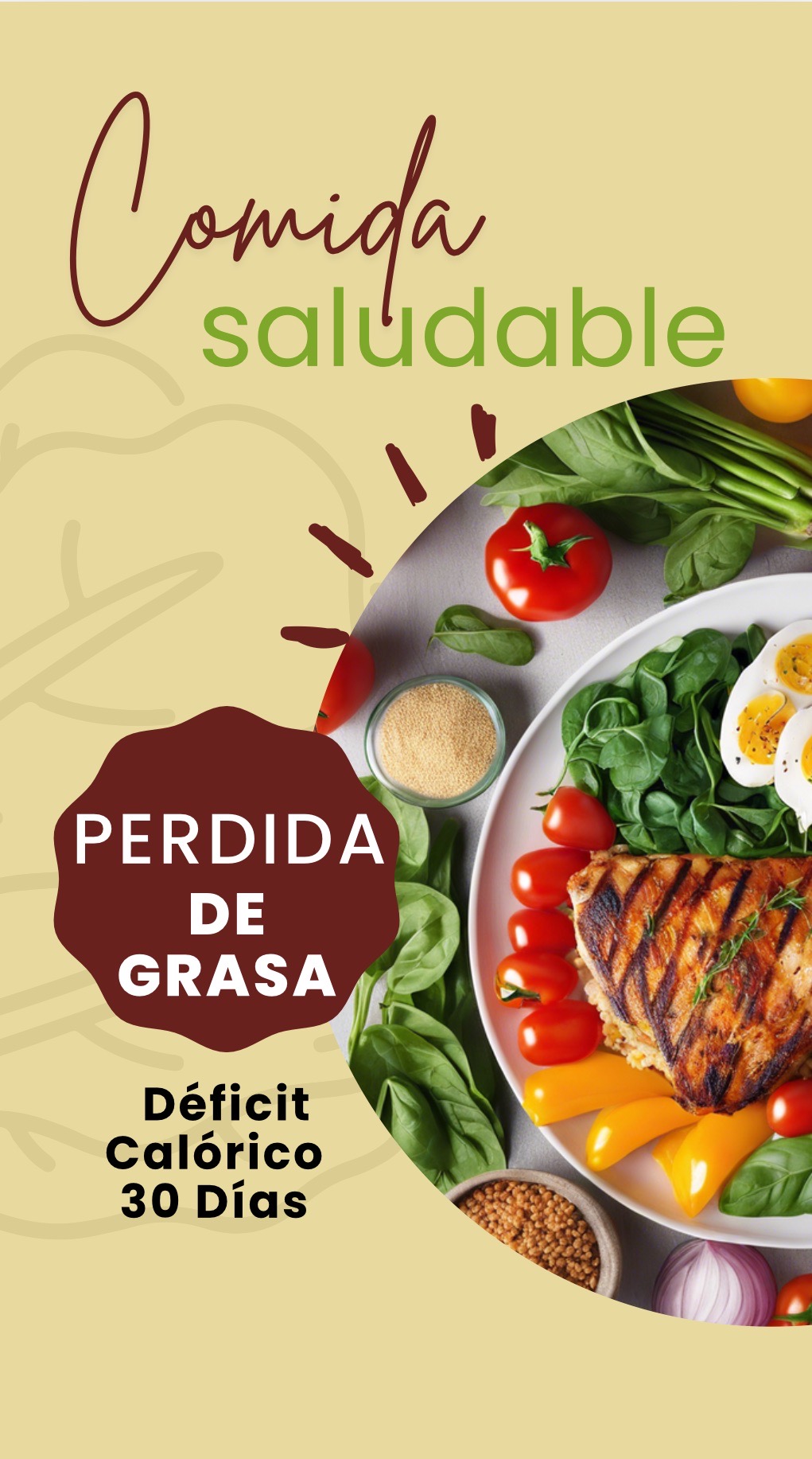 Comidas Saludables Perdida de Grasa en 30 Dias Déficit Calórico - M...