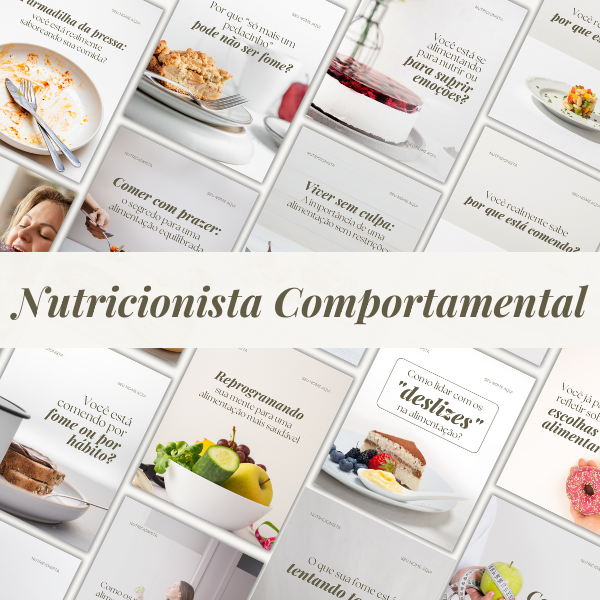 Kit de Conteúdos para Nutricionista Comportamental - Jessica Braz