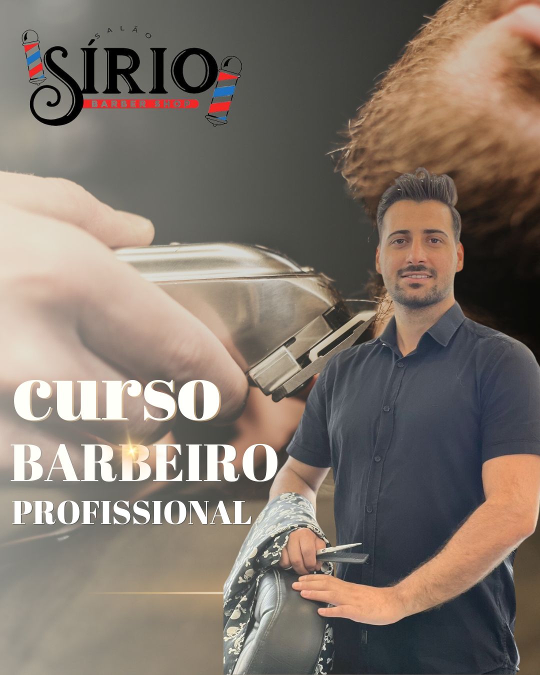 Curso de Barbeiro Profissional Sírio - Fahd Tinawi | Hotmart