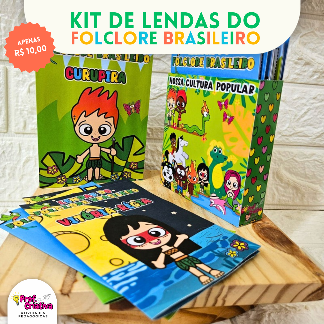 KIT CAIXINHA - LENDAS DO FOLCLORE BRASILEIRO - 💡PROF CRIATIVA - PR...