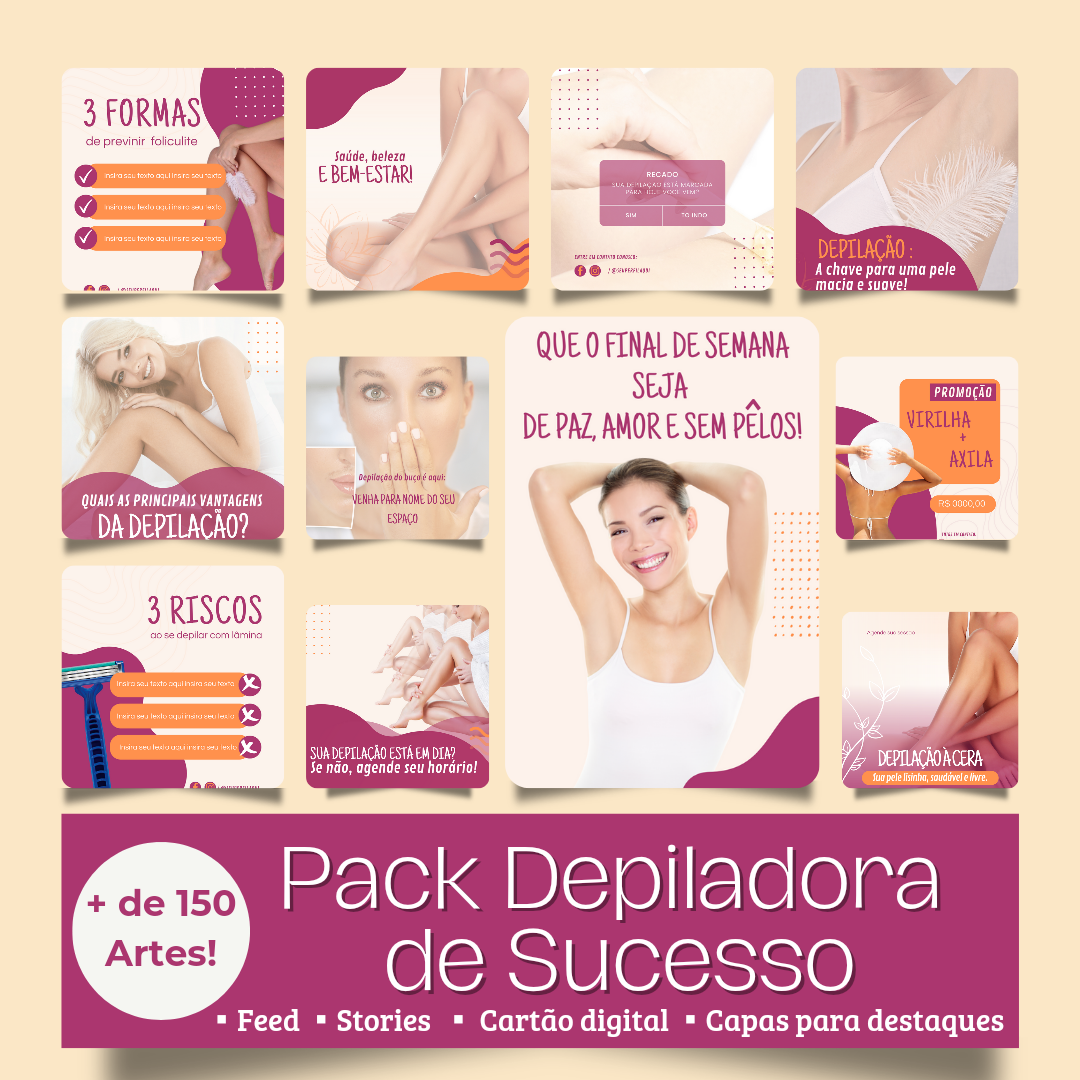 PACK DEPILADORA DE SUCESSO