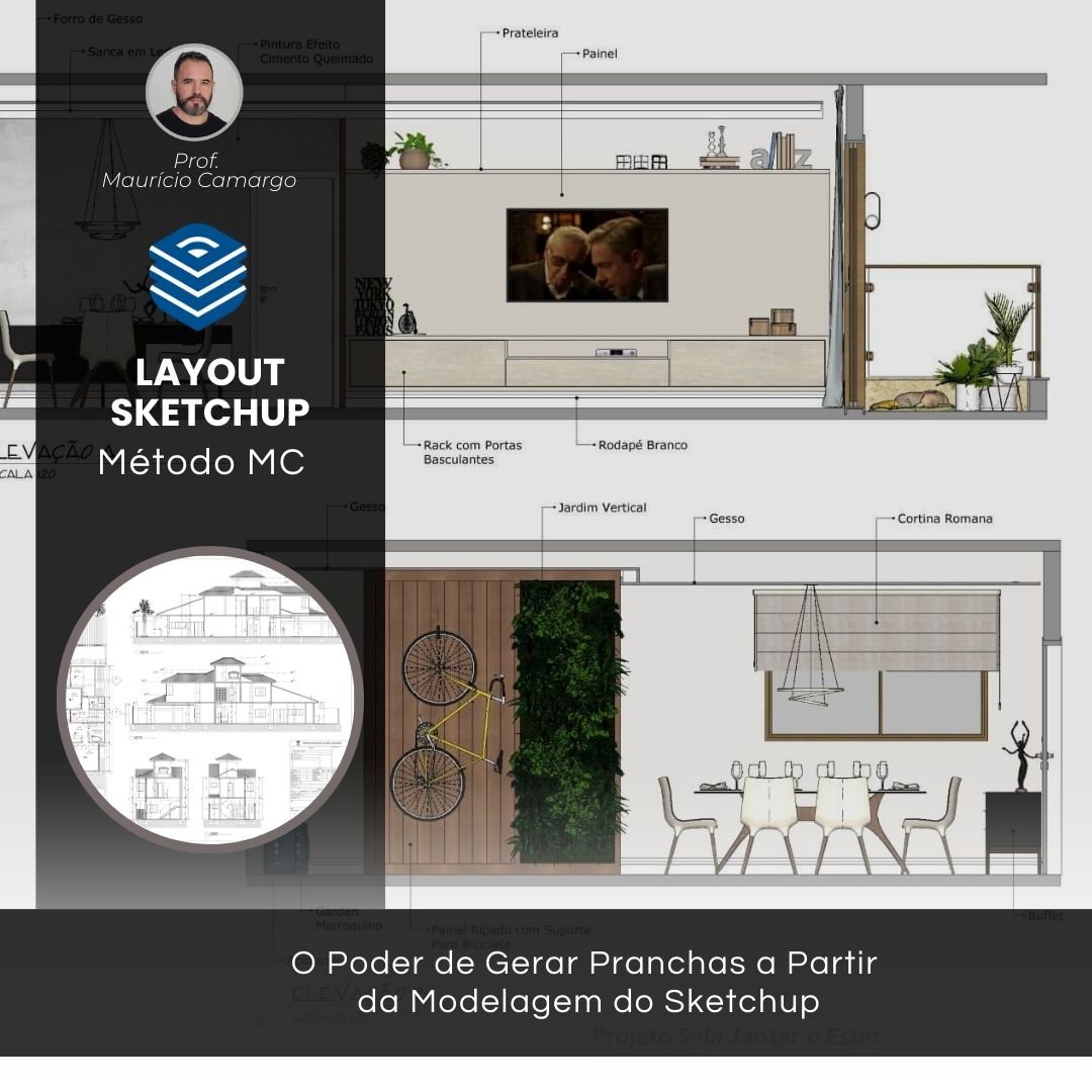 Layout Sketchup - Mauricio Camargo Treinamentos Digitais | Hotmart