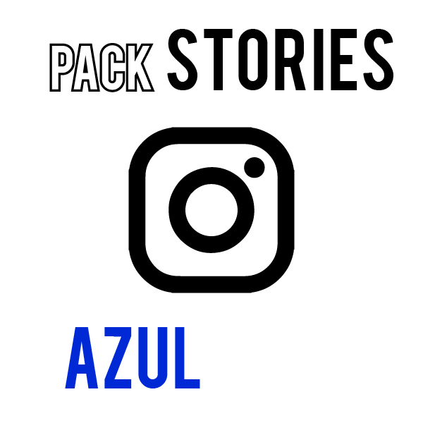 PACK 5 STORIES P/ INSTAGRAM (AZUL/BLUE) - Pezão Designer | Hotmart