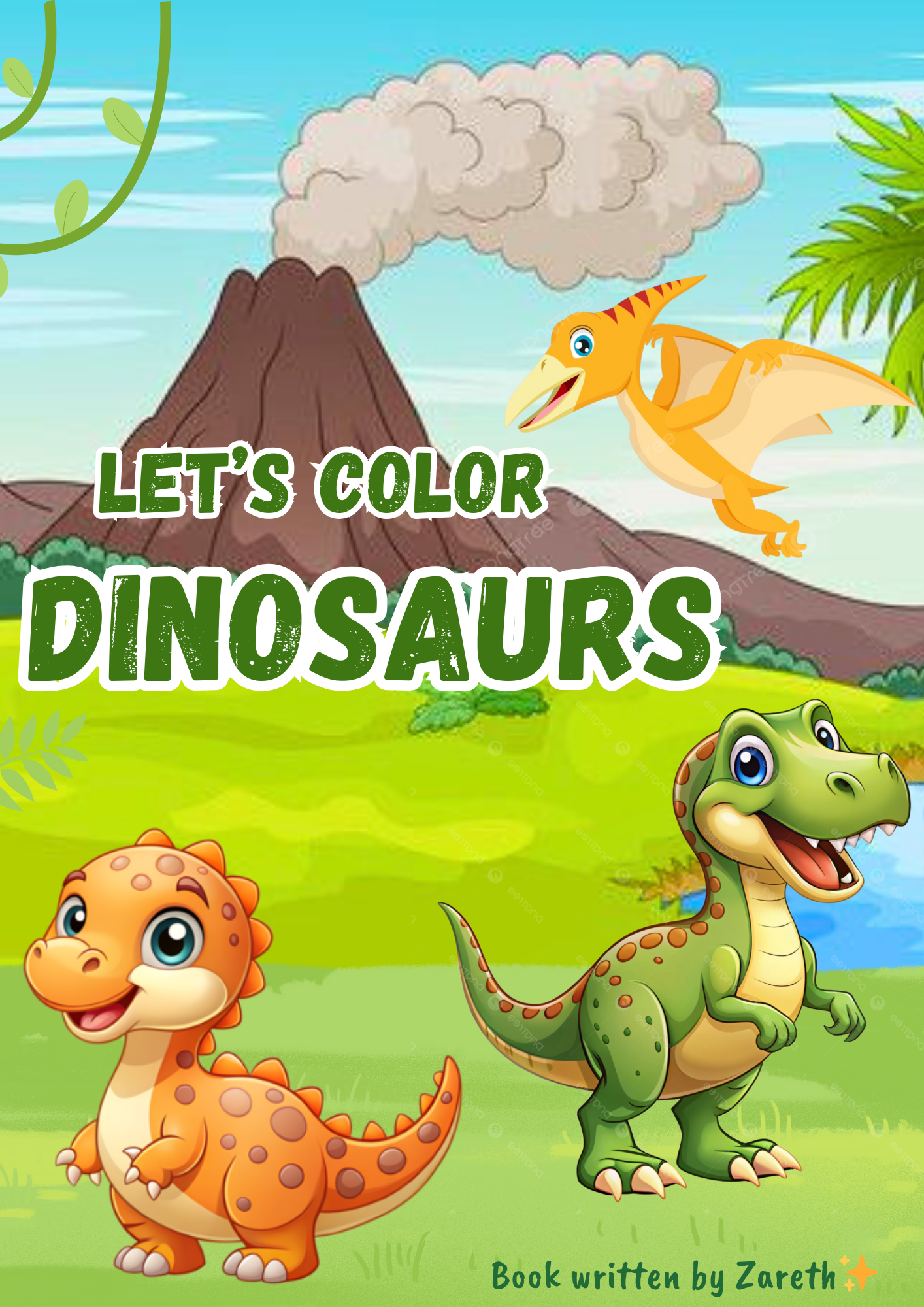 Let’s color dinosaurs