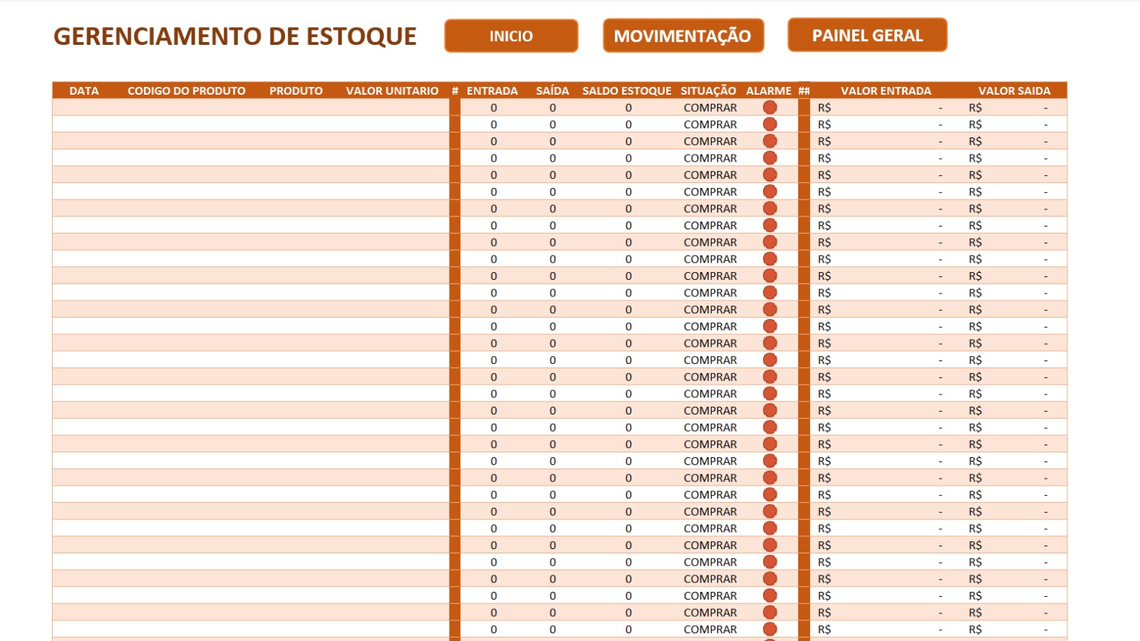 Controle de Estoque - Ana Carolina Pereira Medeiros | Hotmart